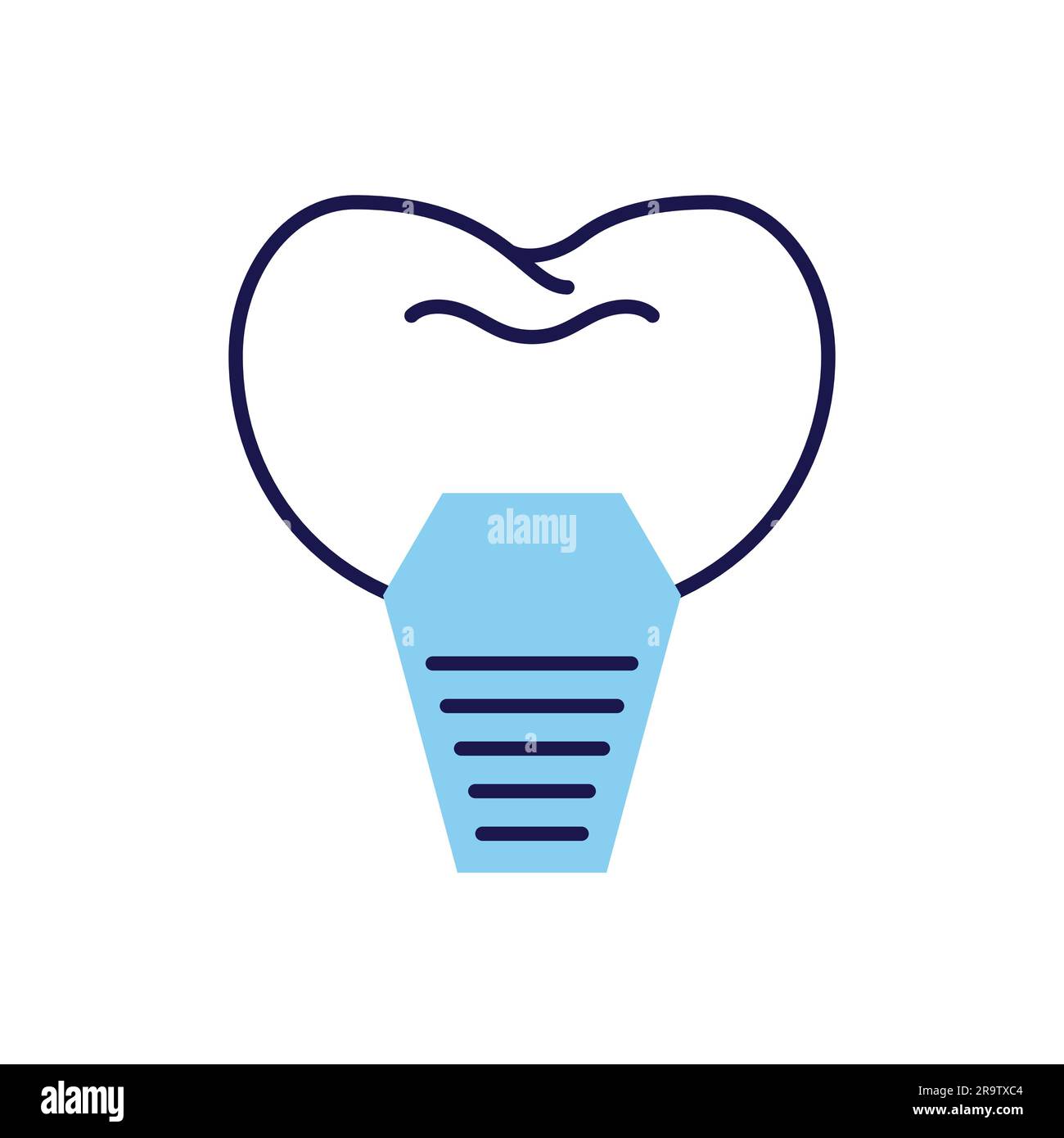 Implant Dentistry Icon. Implant Sign Related Vector Icon. Isolated on ...