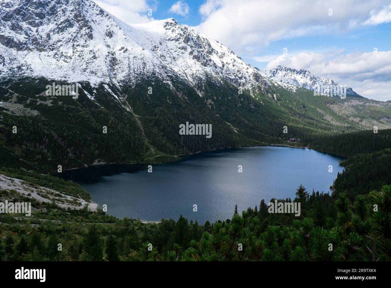 Aerial on green polish hills hi-res stock photography and images - Alamy