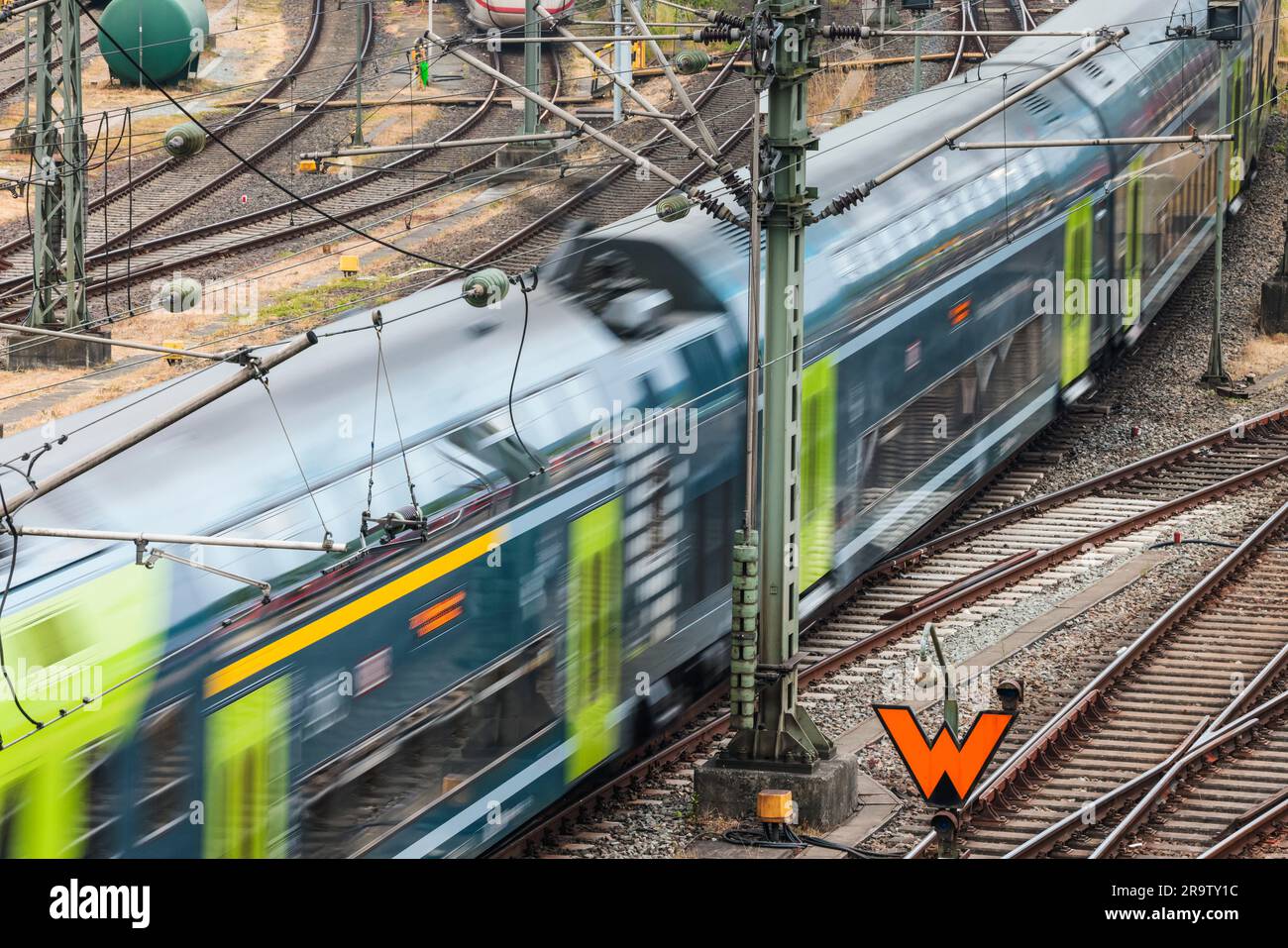 Kiel, Germany. 29th June, 2023. A regional train leaves Kiel's main ...