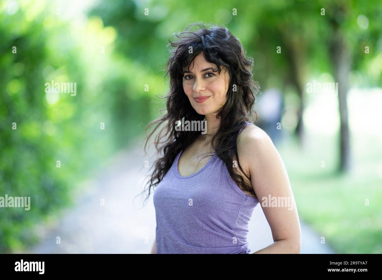Paris, France. 28th June, 2023. Emilie Simon pose pour une seance photo ...