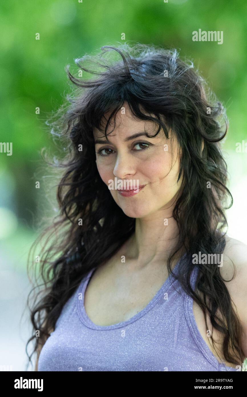 Paris, France. 28th June, 2023. Emilie Simon pose pour une seance photo ...