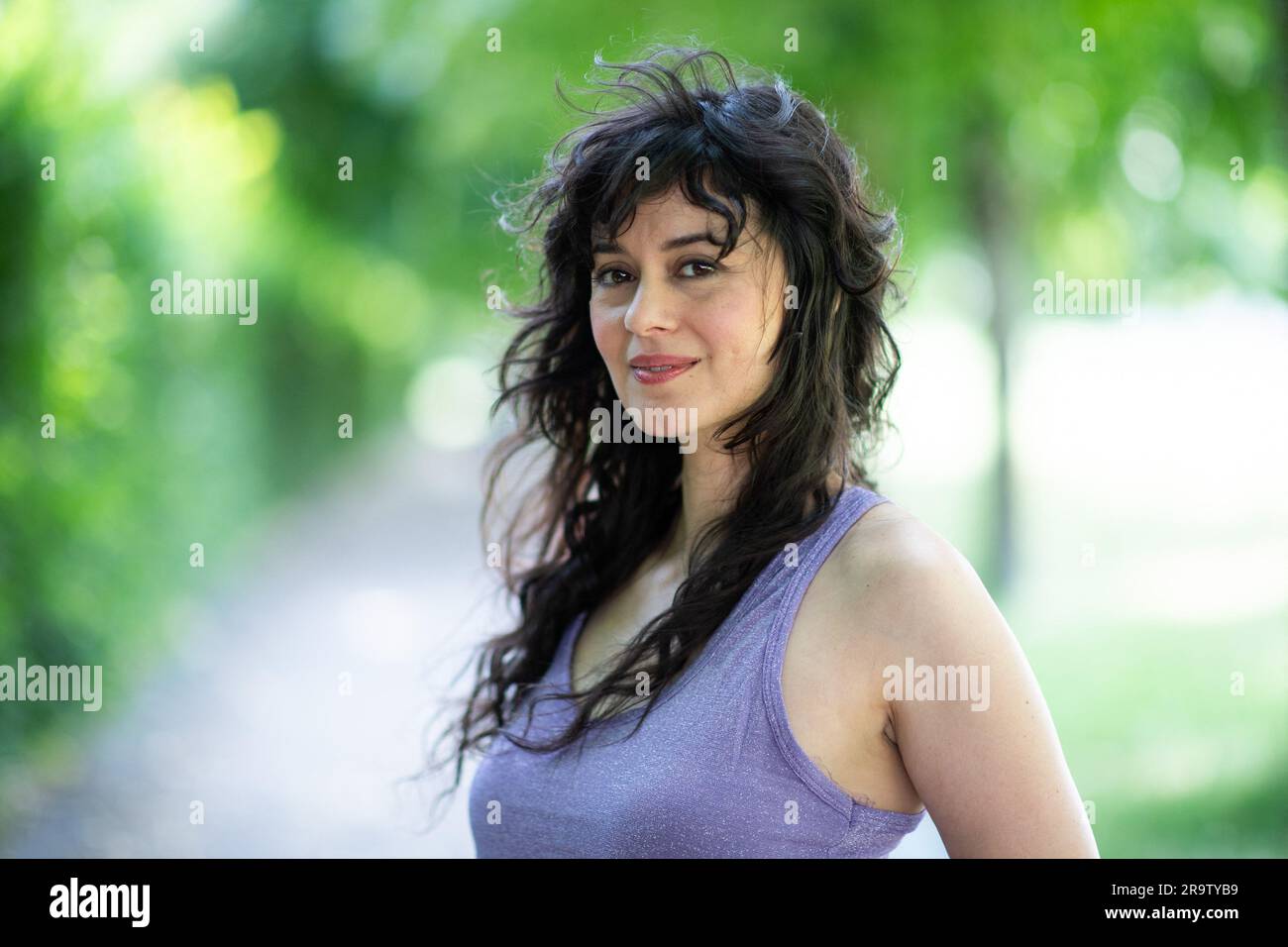 Paris, France. 28th June, 2023. Emilie Simon pose pour une seance photo ...