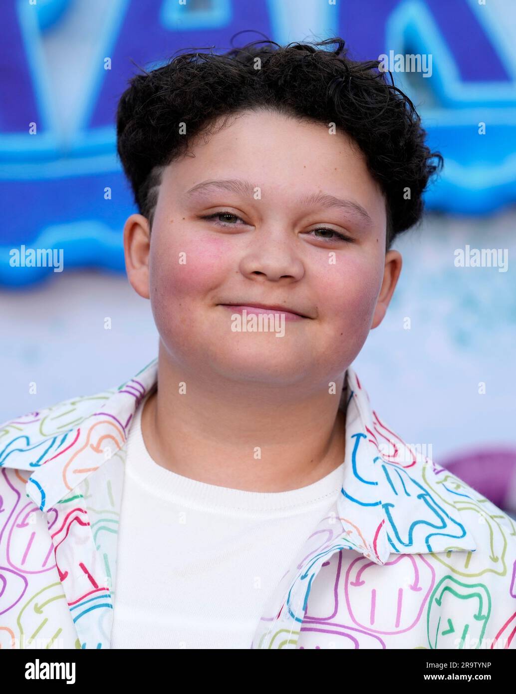 Blue Chapman poses at the premiere of the film "Ruby Gillman, Teenage ...