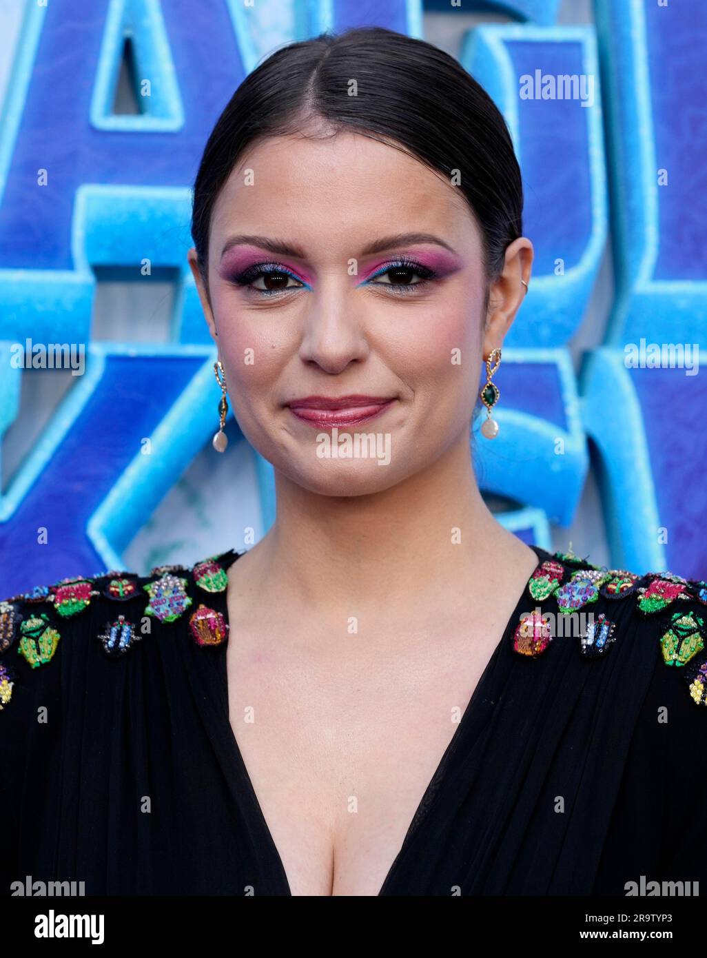 Composer Stephanie Economou poses at the premiere of the film "Ruby ...