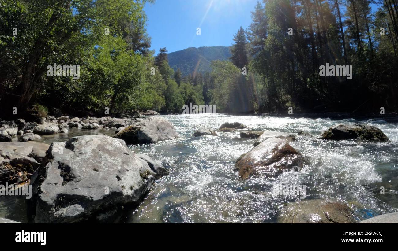 Summer cliffs and rivers with beautiful scenery hi-res stock ...