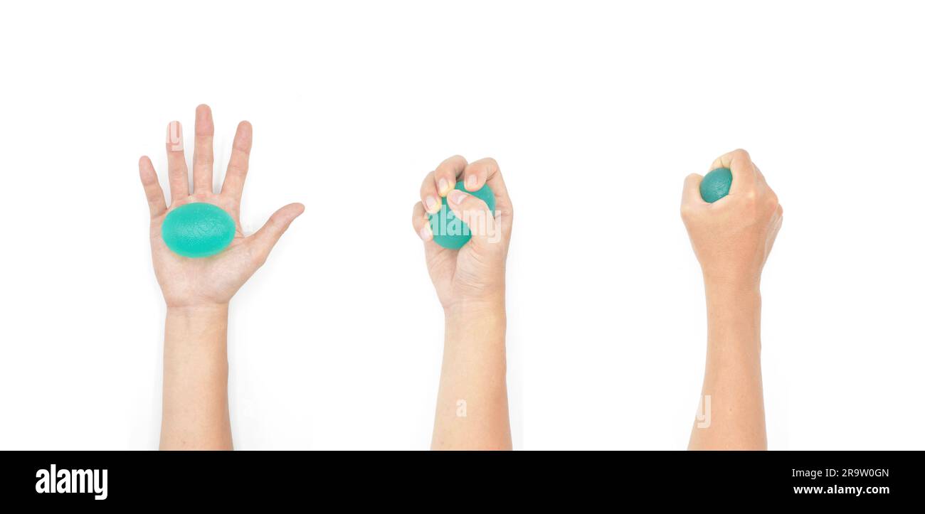 Hand Exercise Round Ball, Hand Grip Squeeze Ball for Strength, Stress ...