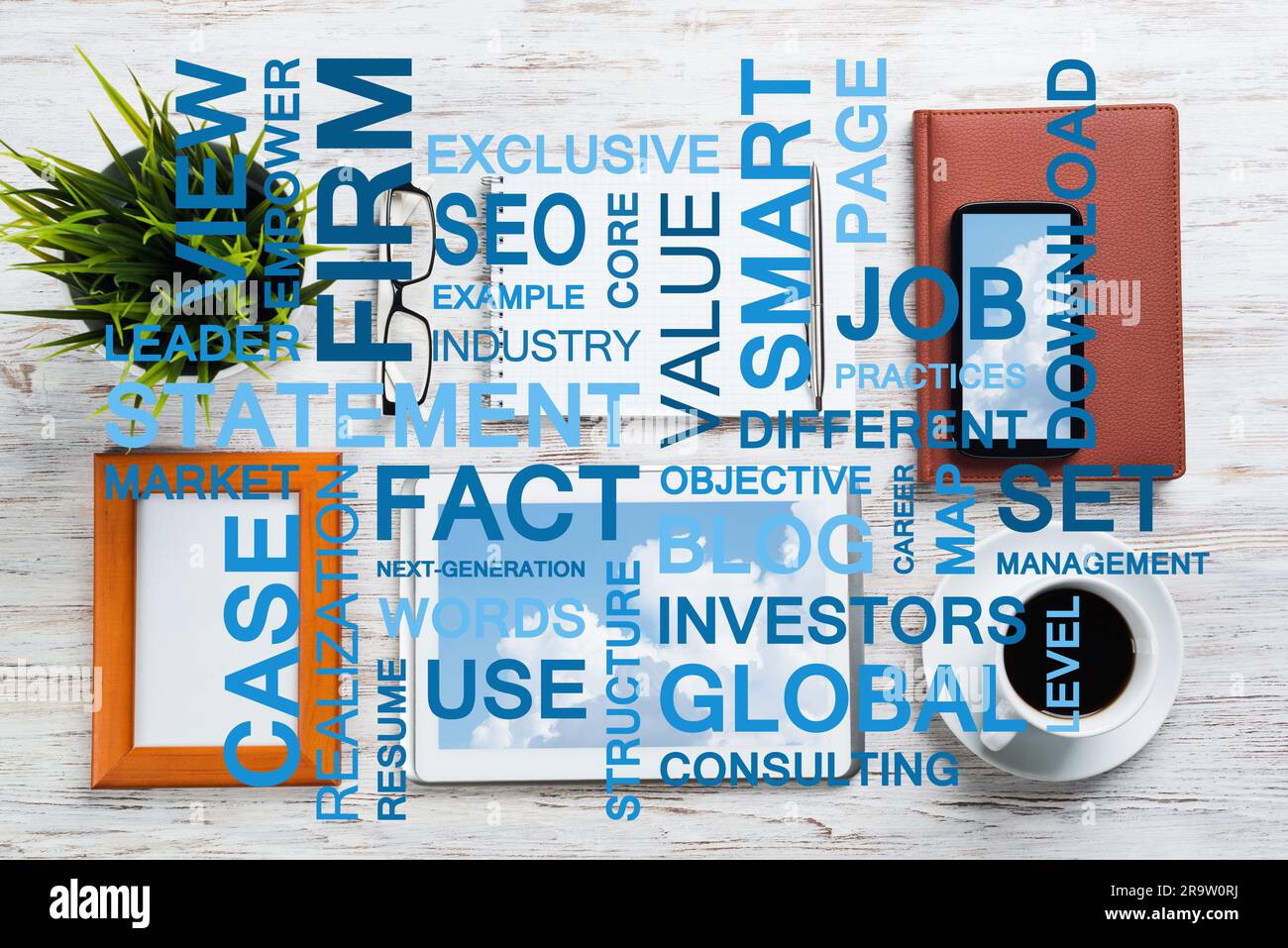 Modern workplace concept Stock Photo - Alamy