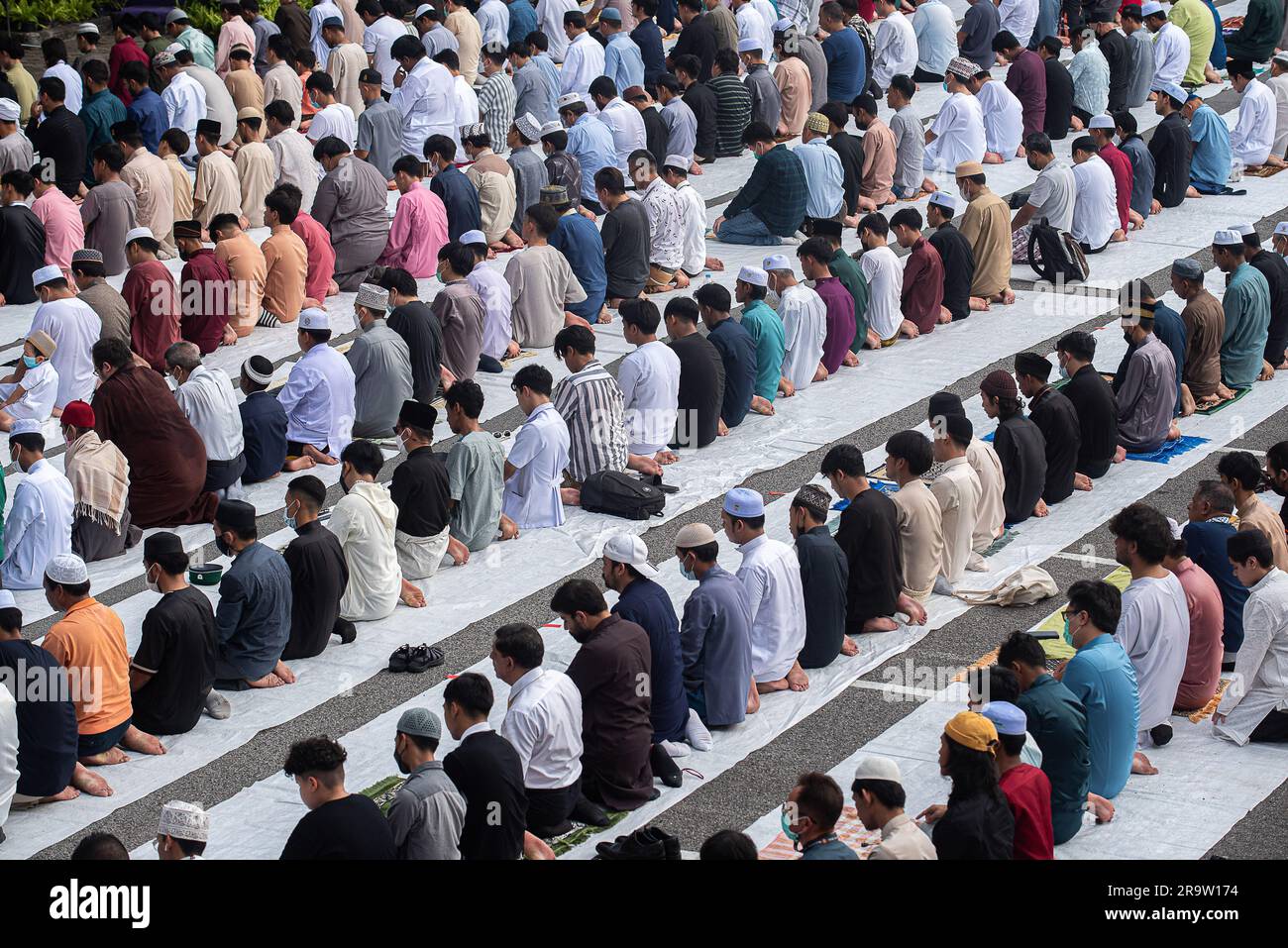 Bangkok, Thailand. 29th June, 2023. Muslims seen performing Eid al-Adha ...