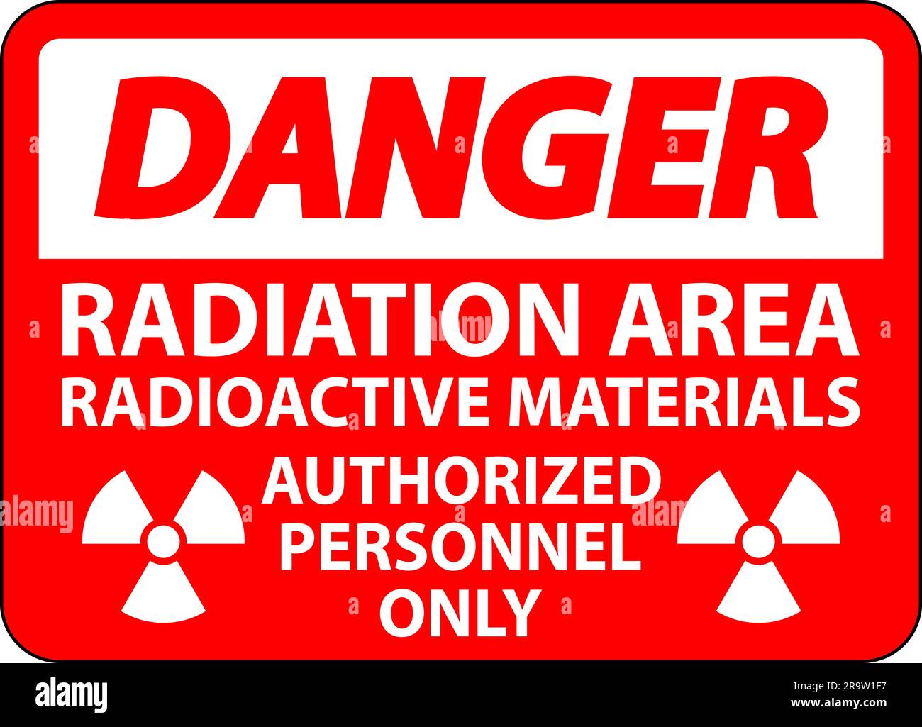 Radiation Danger Sign Caution Radiation Area, Radioactive Materials ...