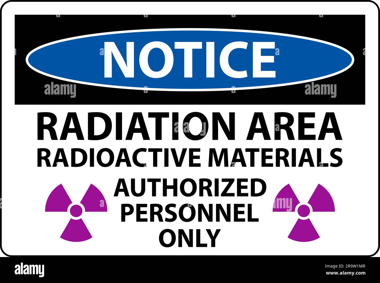Radiation Notice Sign Caution Radiation Area, Radioactive Materials ...