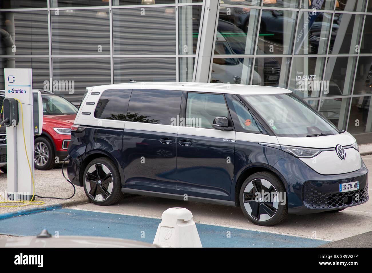 Bordeaux , France - 06 27 2023 : Volkswagen ID Buzz new battery ...