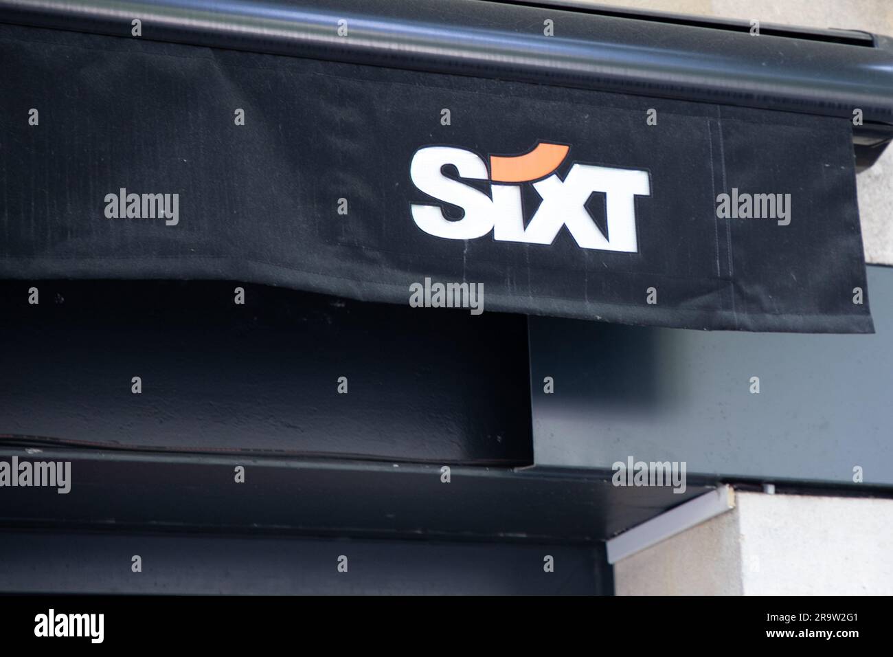 Bordeaux , France - 06 27 2023 : Sixt logo brand and text sign for Car ...