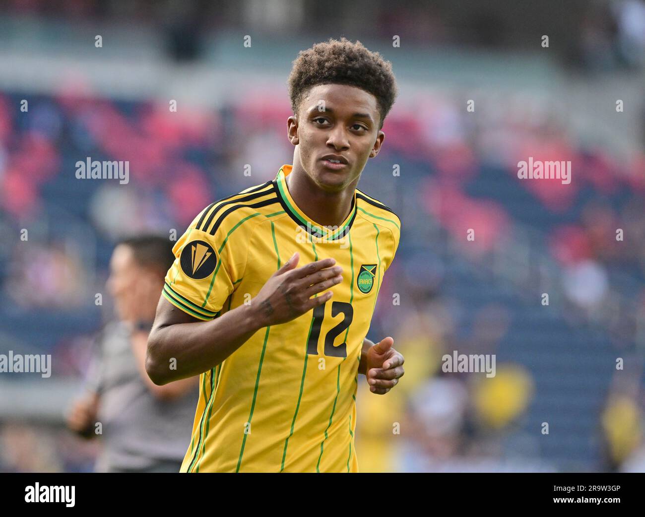 St. Louis, USA. 28th June, 2023. Jamaica forward Demarai Gray (12 ...