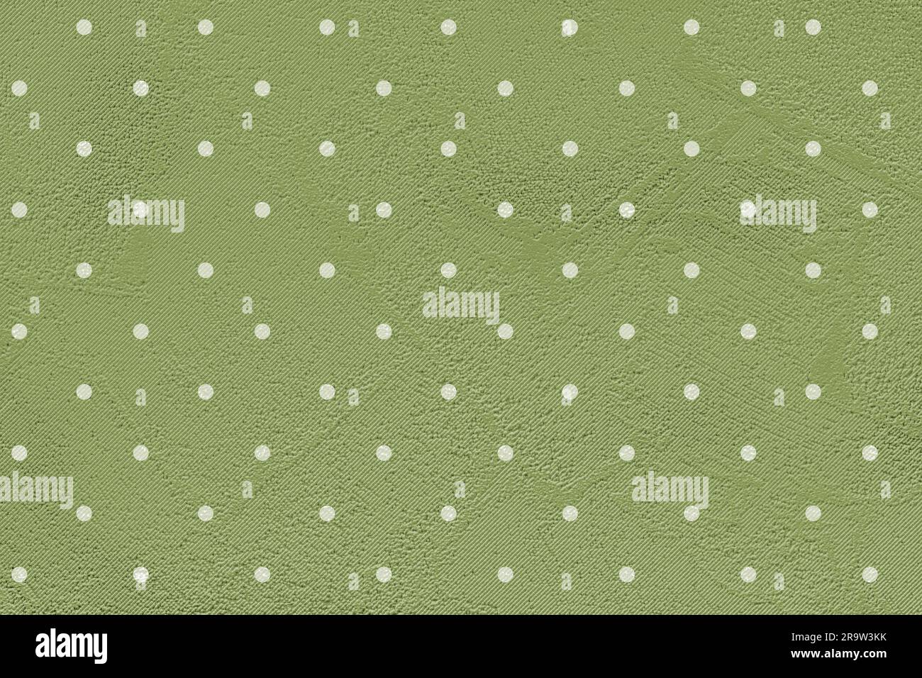 Green paper background with white polka dots Stock Photo - Alamy