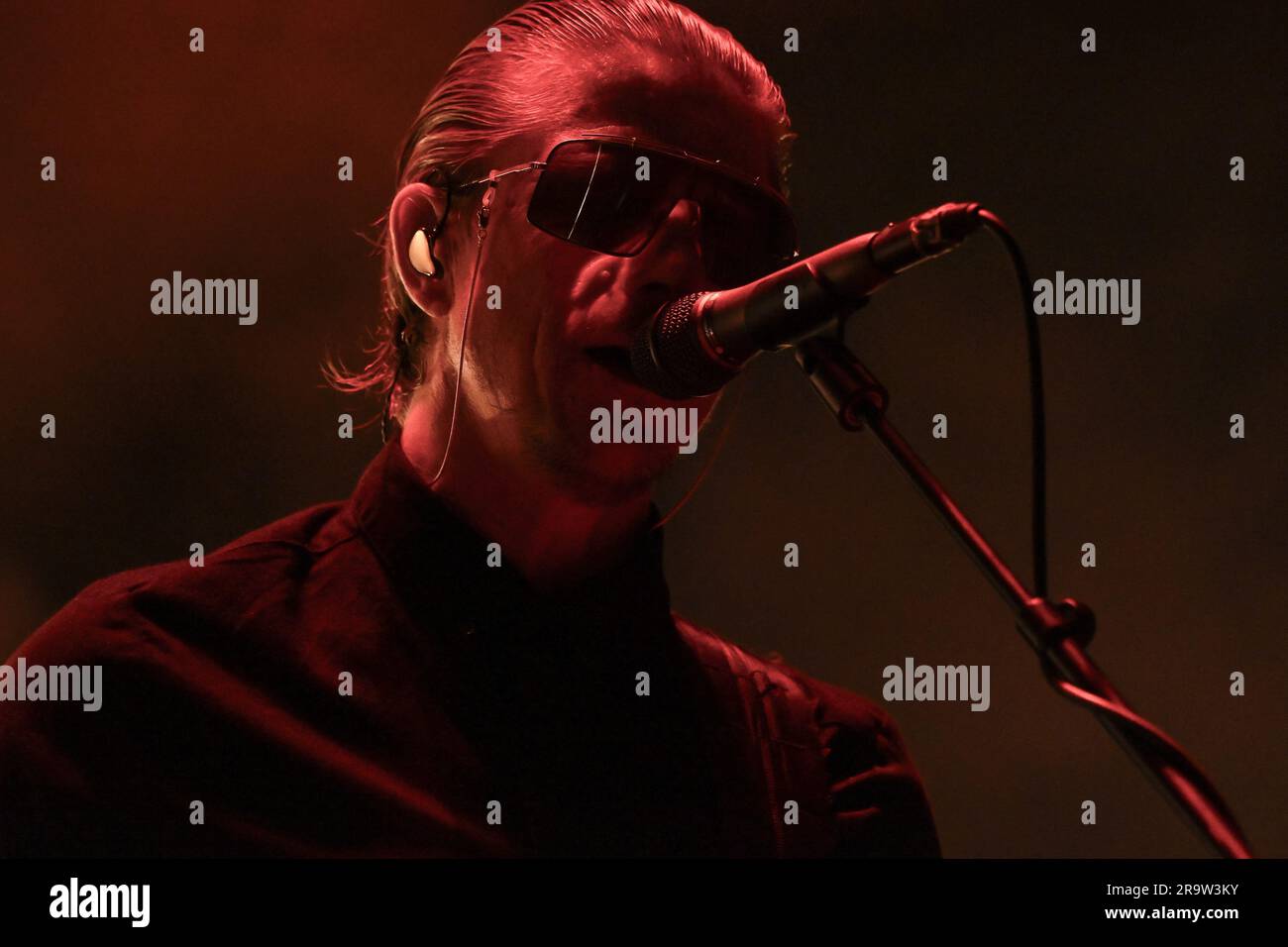 Paul Banks during INTERPOL Tour 2023, at Auditorium Parco della Musica ...