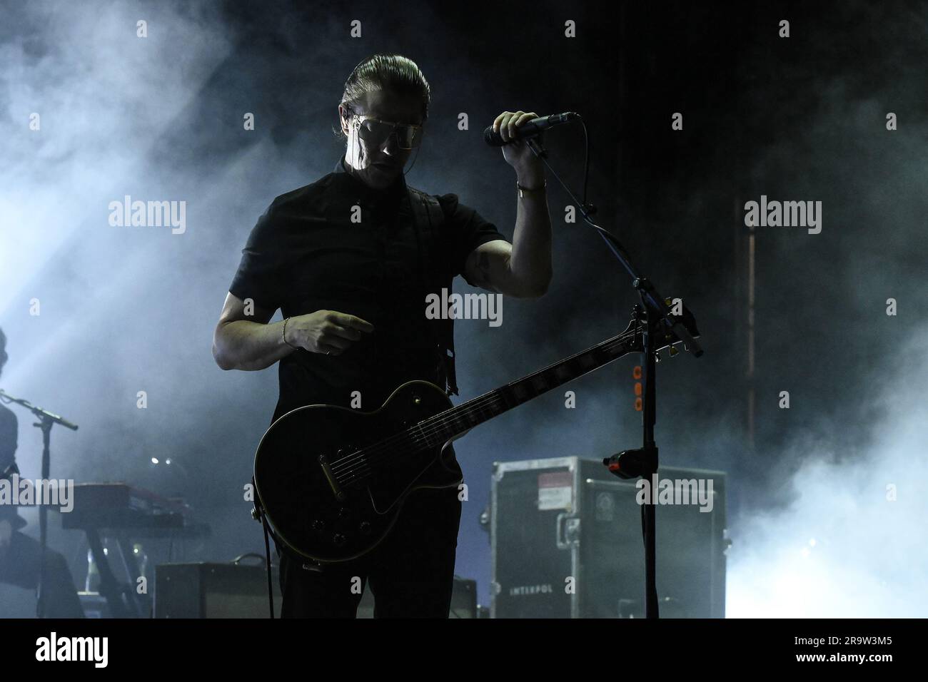 Paul Banks during INTERPOL Tour 2023, at Auditorium Parco della Musica ...
