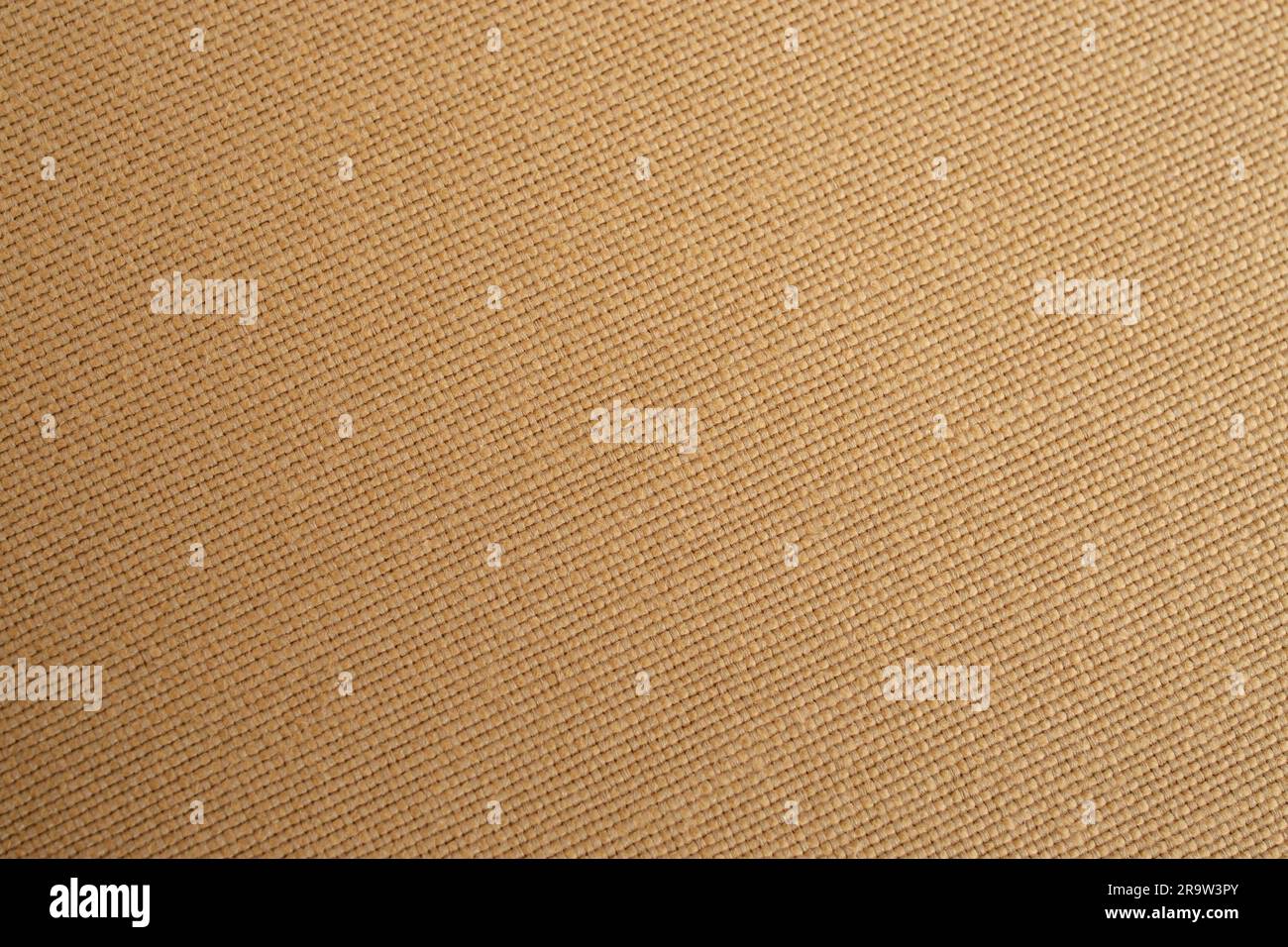 Close up of brown clean canvas, seamless pattern fabric texture close ...