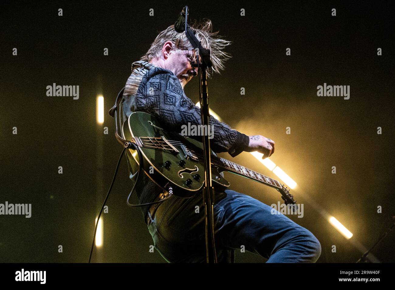 Queens of the Stone Age with lead singer Josh Homme perform during the ...