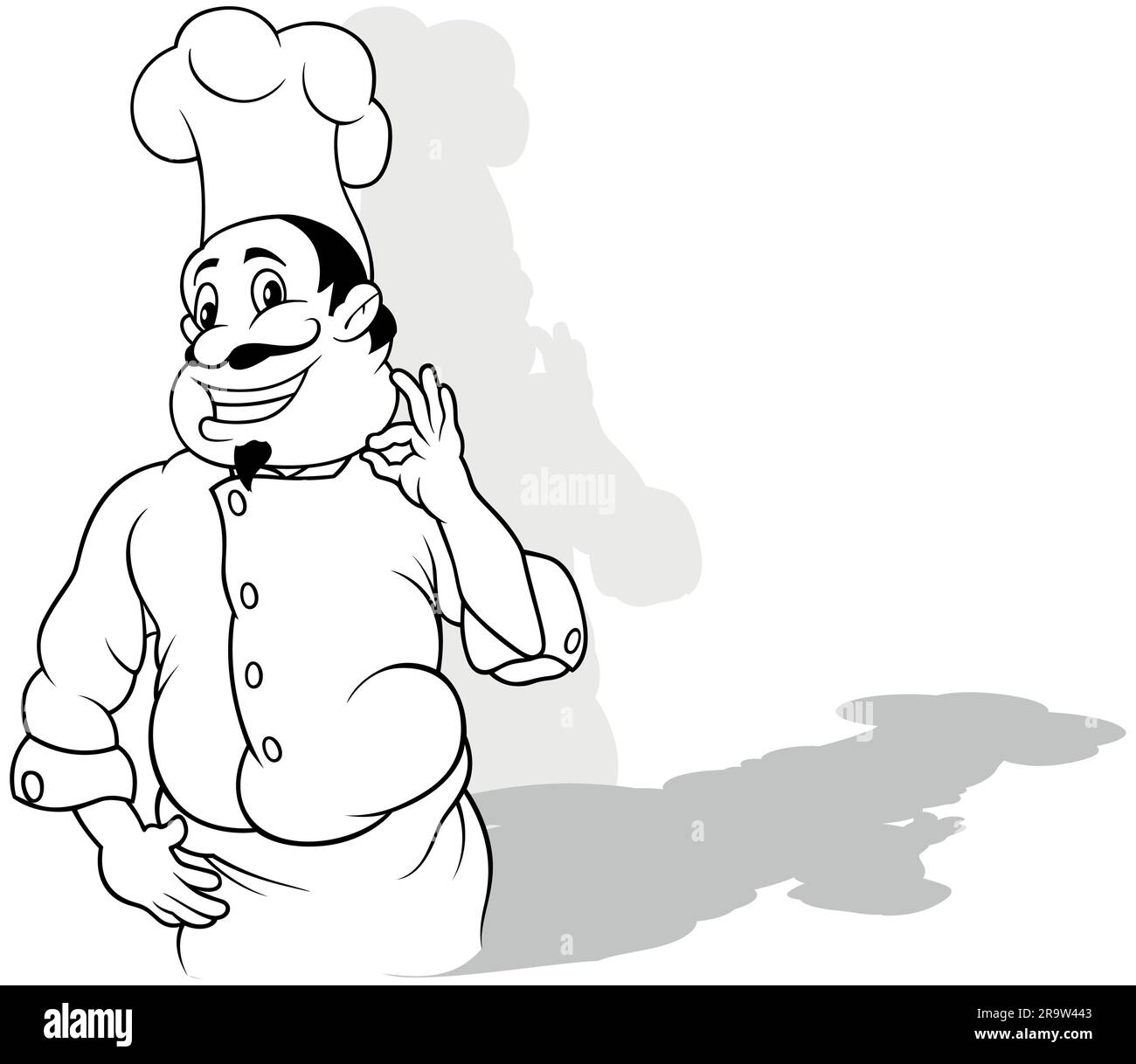 Chef in kitchen hotel Black and White Stock Photos & Images - Alamy