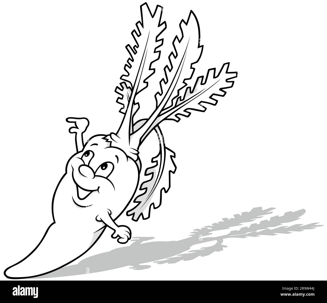 Drawing of a Funny Smiling Carrot Stock Vector Image & Art - Alamy