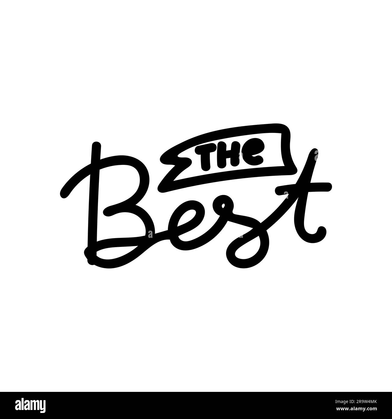 the best. Typography, Lettering, Handwritten, vector for greeting ...