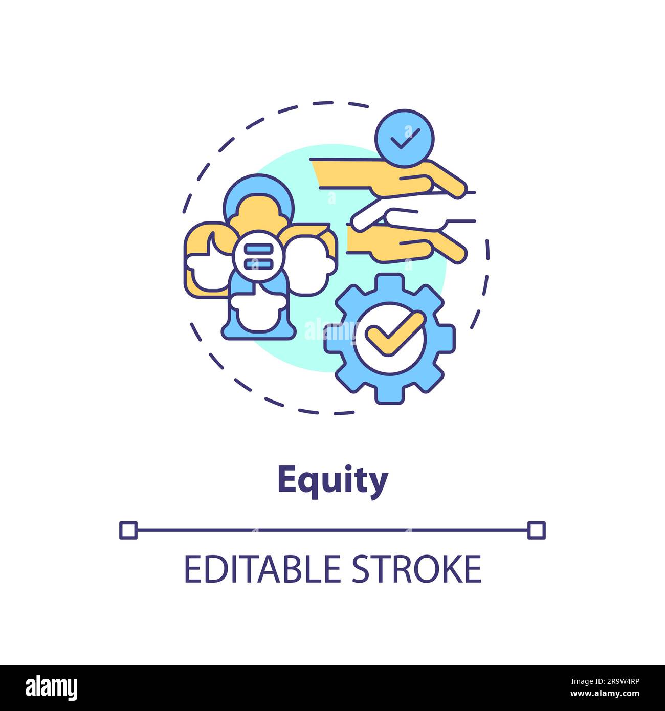 Equity Concept Icon Stock Vector Image And Art Alamy