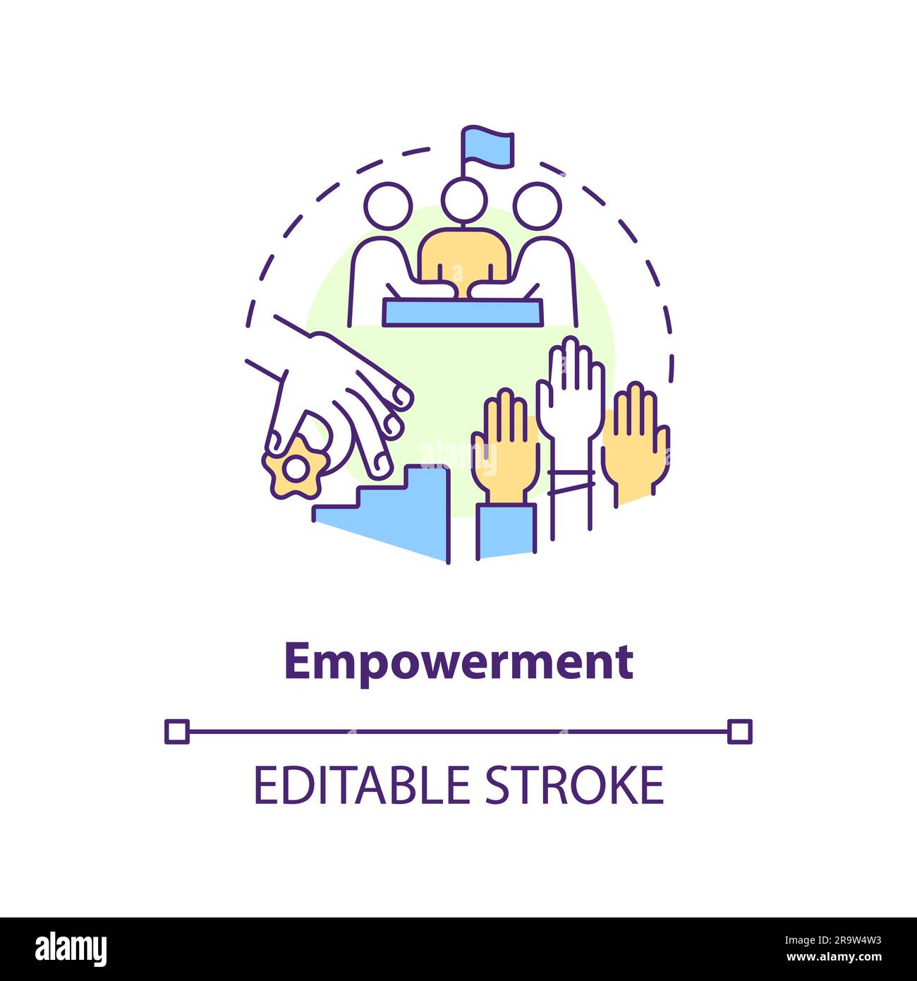 Empowerment concept icon Stock Vector Image & Art - Alamy