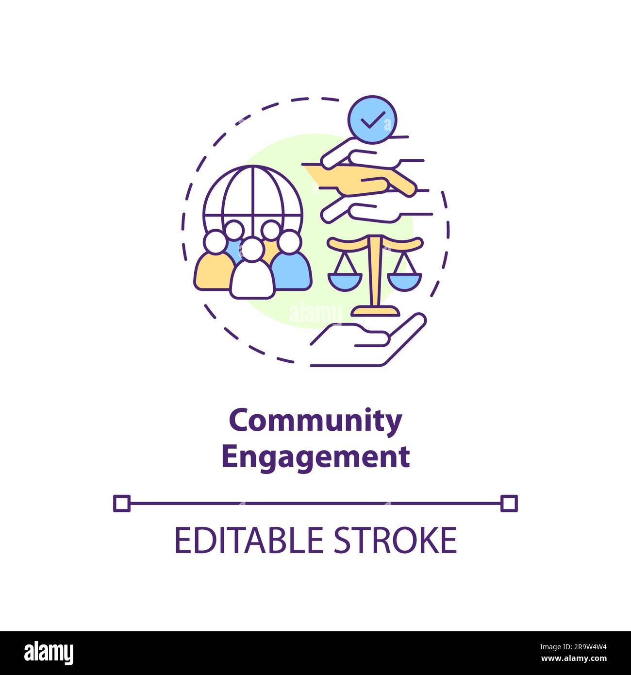 Community engagement Stock Vector Images - Alamy