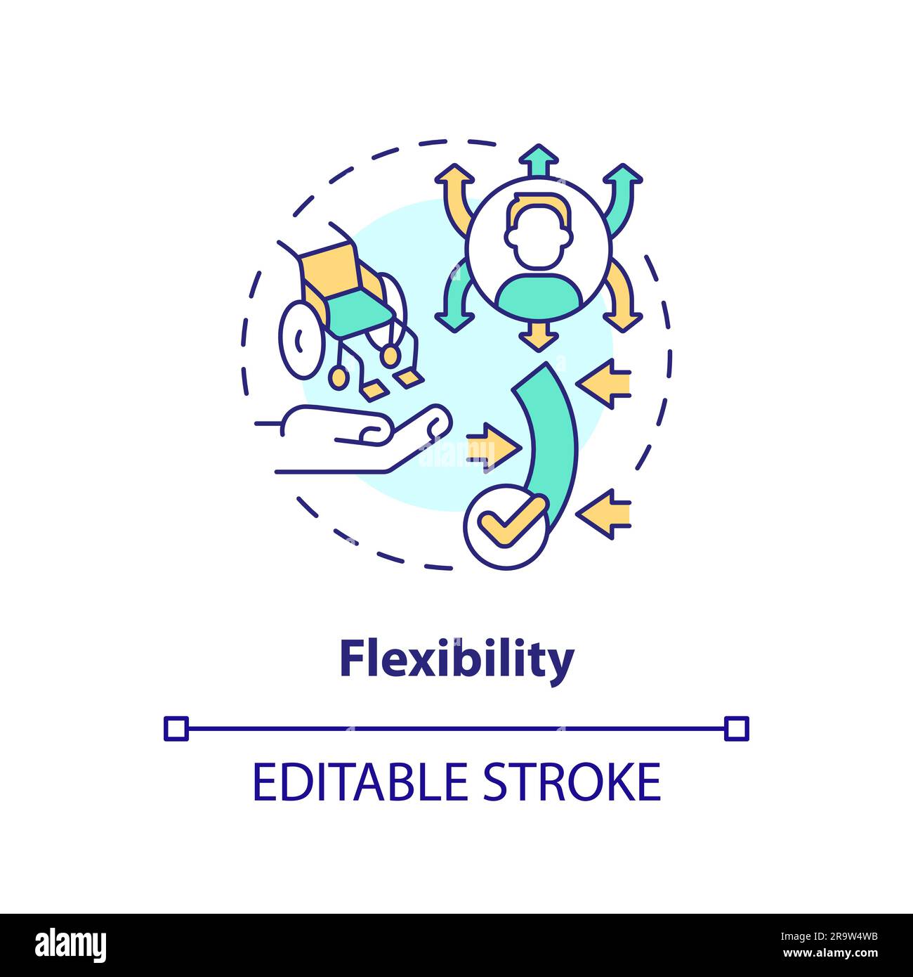 Flexibility concept icon Stock Vector Image & Art - Alamy