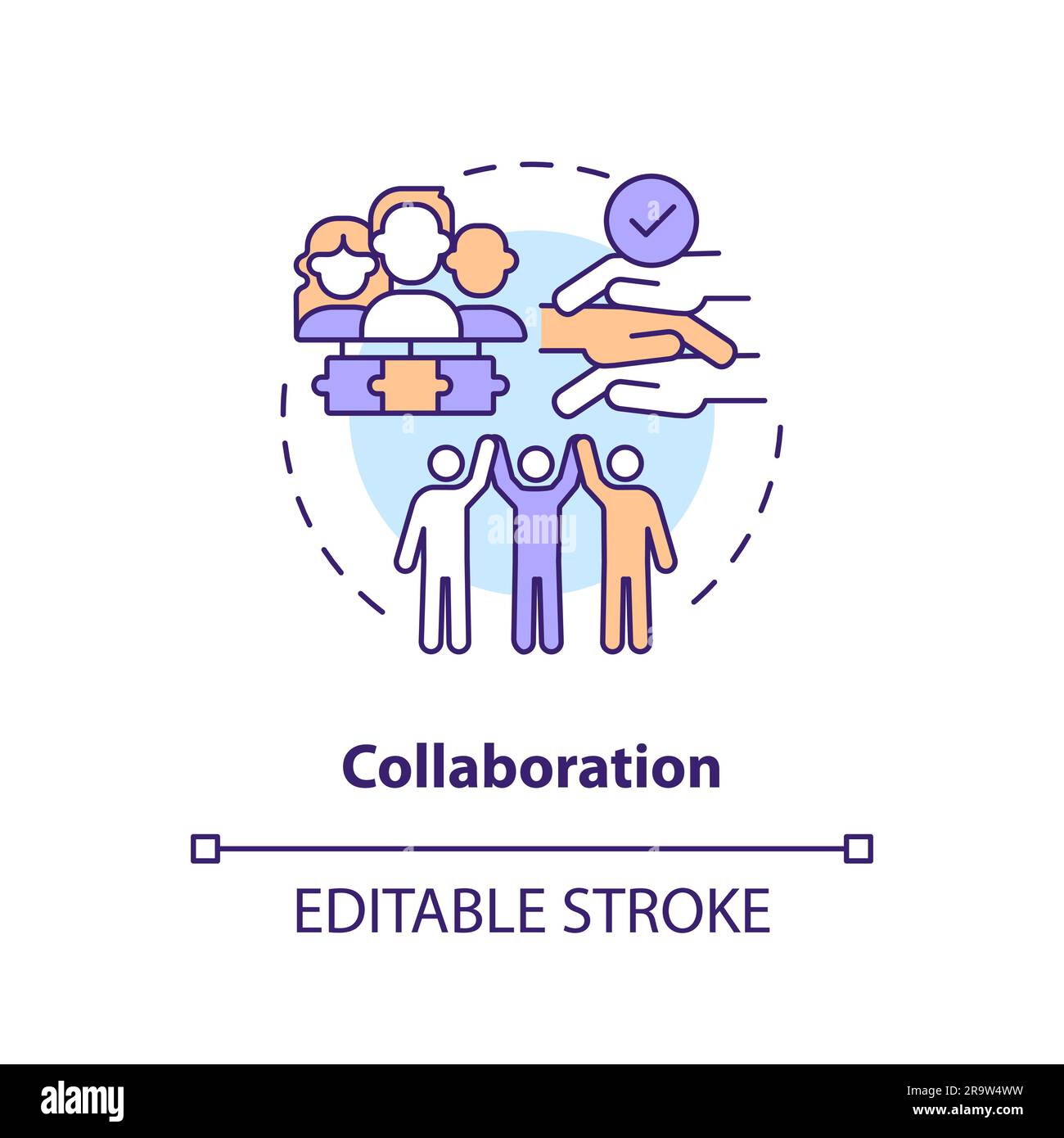 Community involvement symbol Stock Vector Images - Alamy