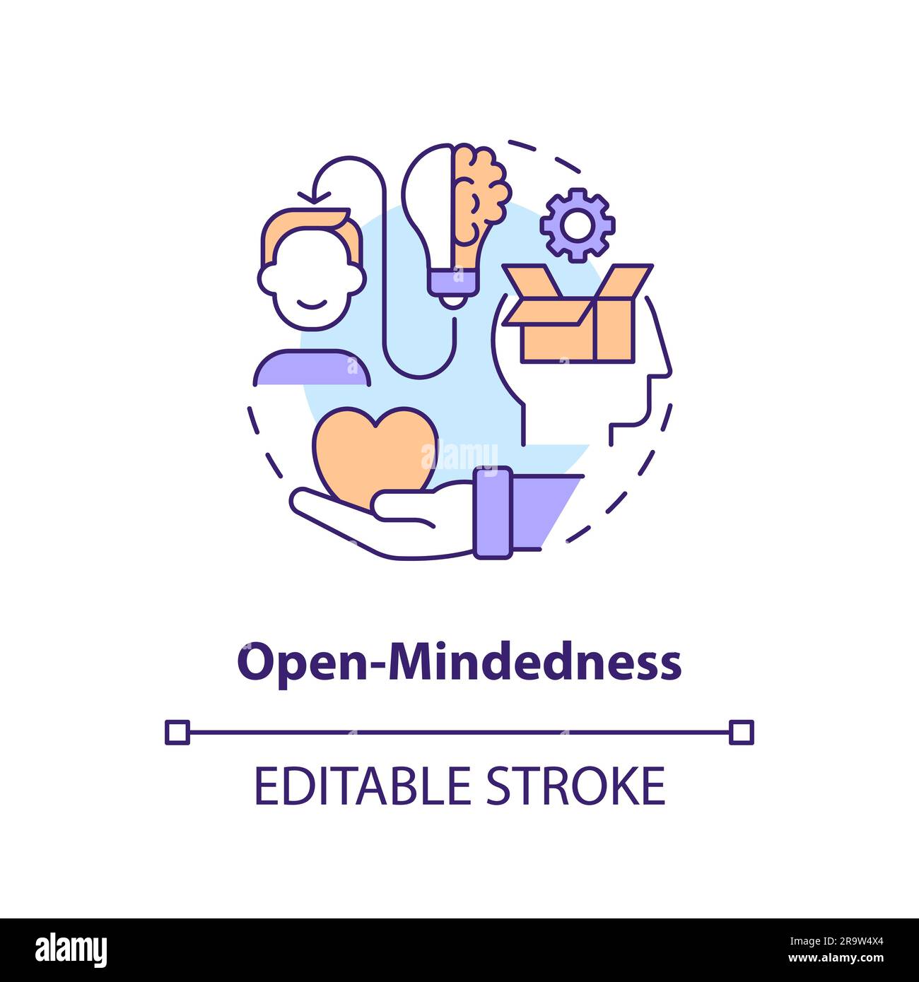 Open mindedness symbol hi-res stock photography and images - Alamy