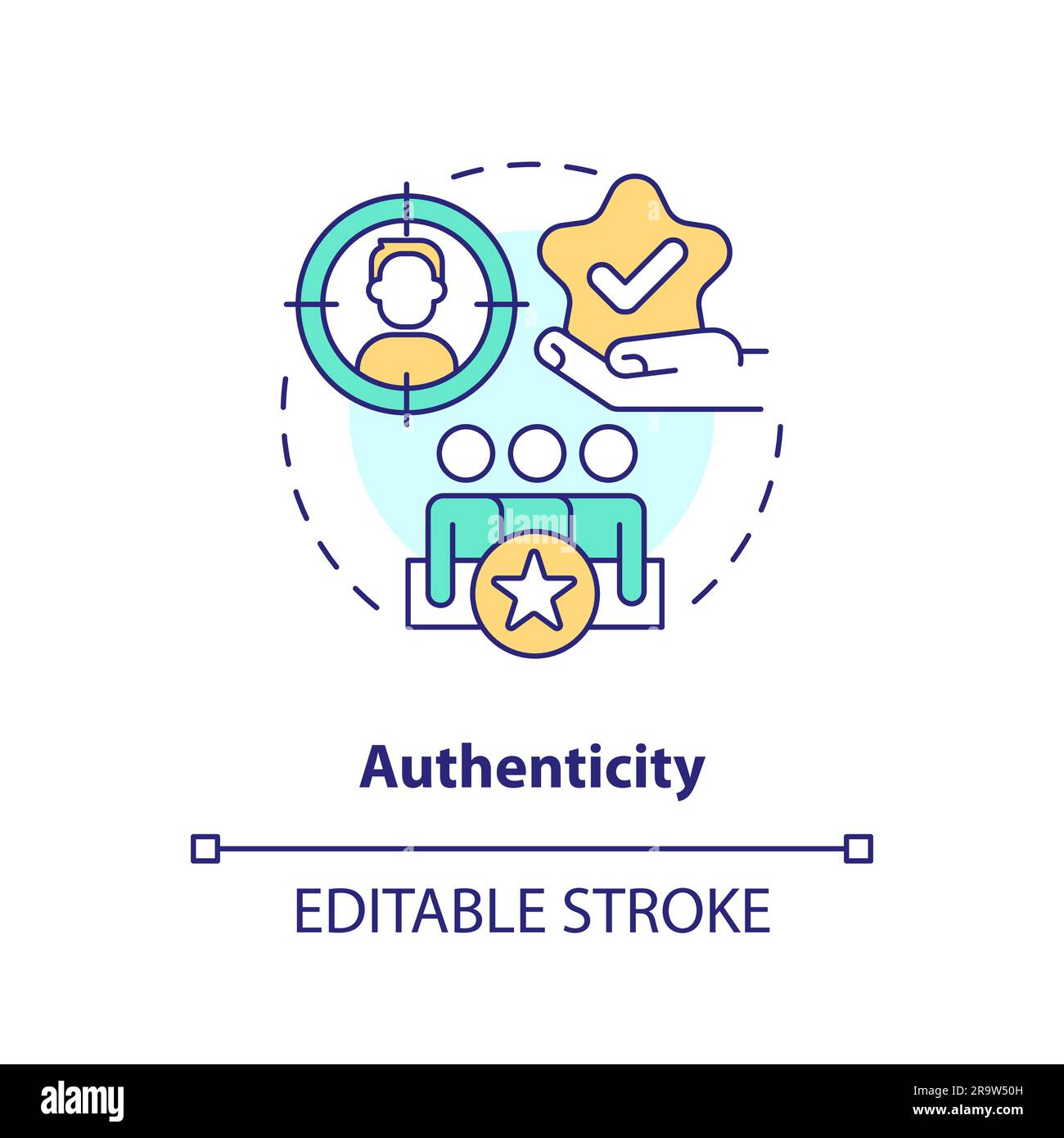 Authenticity concept icon Stock Vector Image & Art - Alamy Authenticity concept icon Stock Vector Image & Art - Alamy