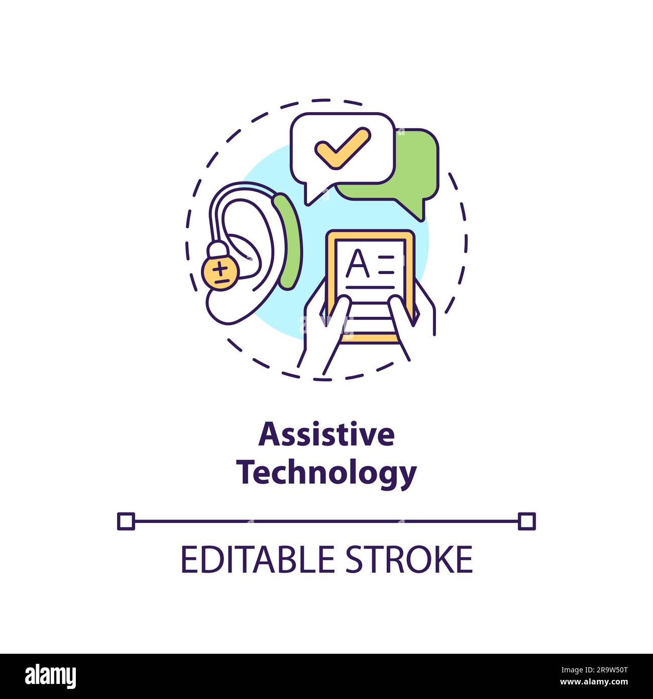 Assistive technology concept icon Stock Vector Image & Art - Alamy