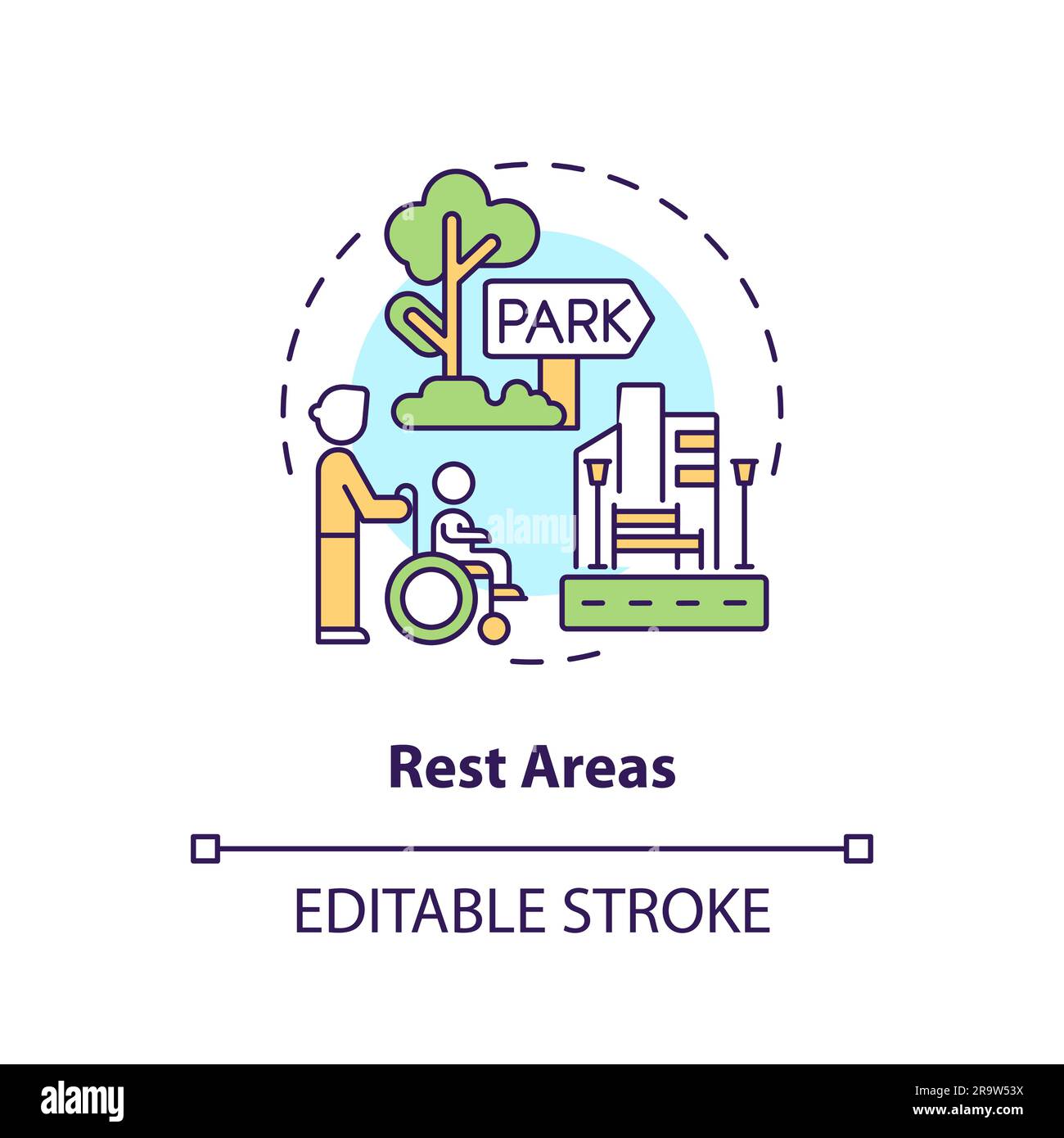 Rest areas concept icon Stock Vector Image & Art - Alamy