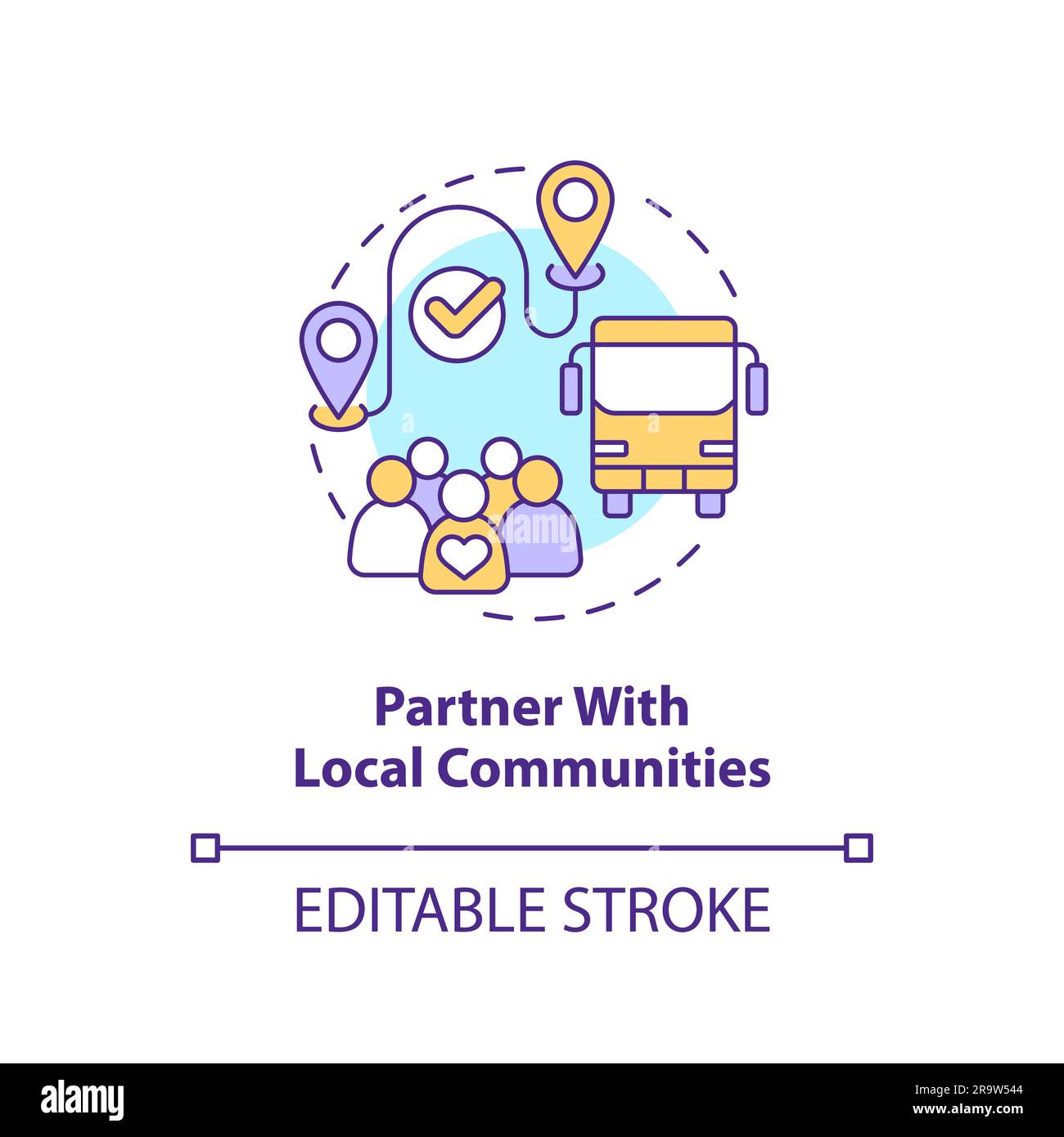 Partner with local communities concept icon Stock Vector Image & Art ... Partner with local communities concept icon Stock Vector Image & Art ...