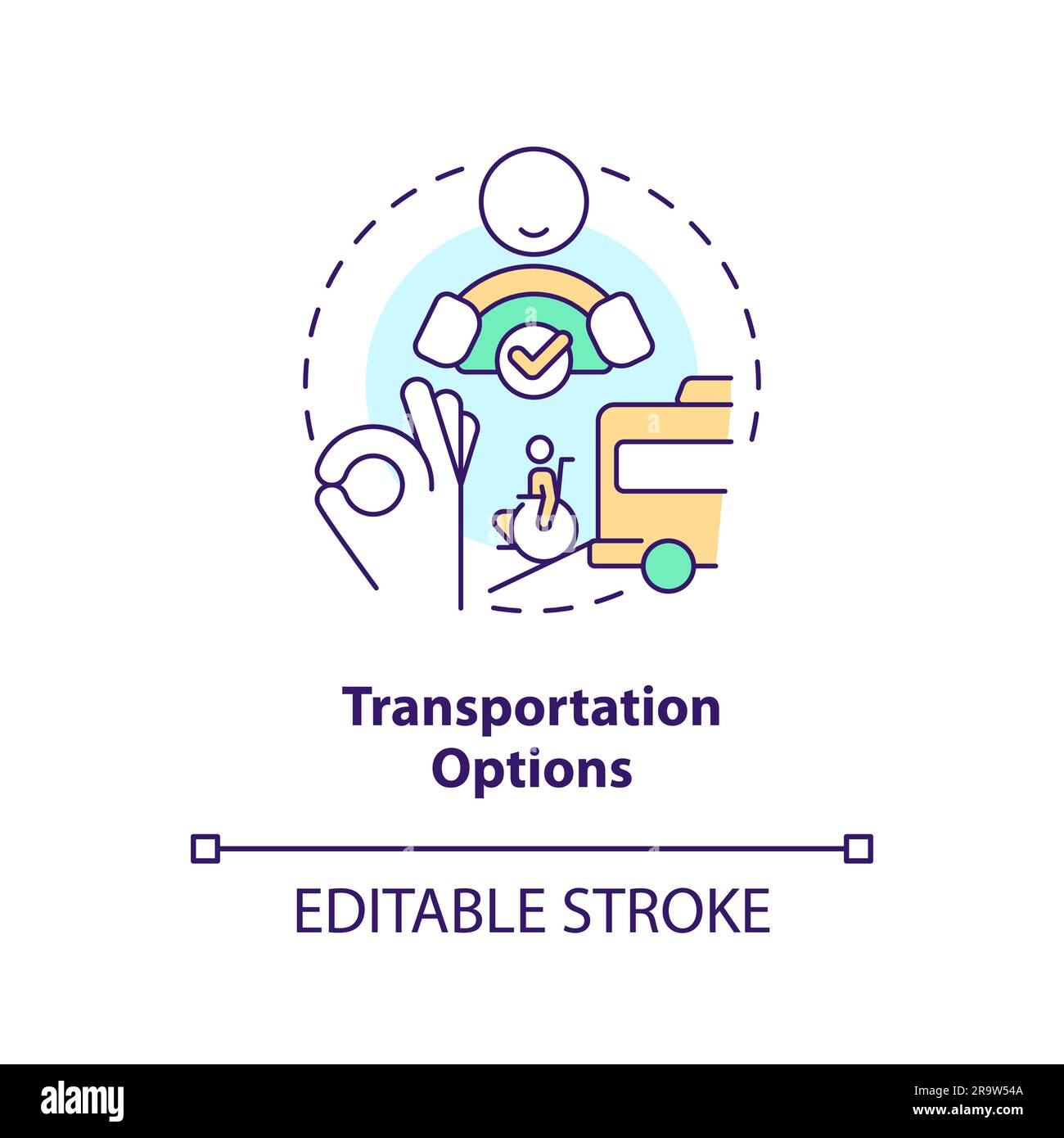 Transportation option concept icon Stock Vector Image & Art - Alamy