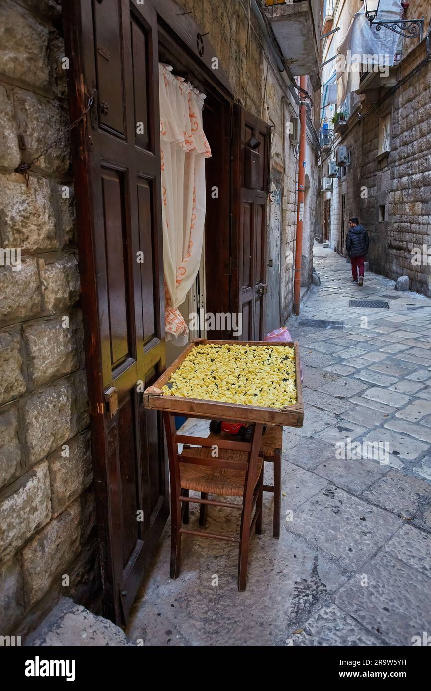 traditional italian food - handmade pasta of different type, Bari Stock ...