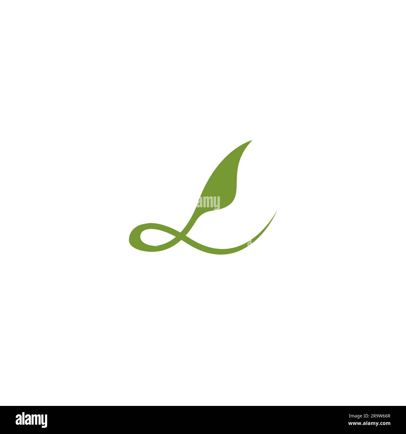 L leaf vector vectors Stock Vector Images - Alamy