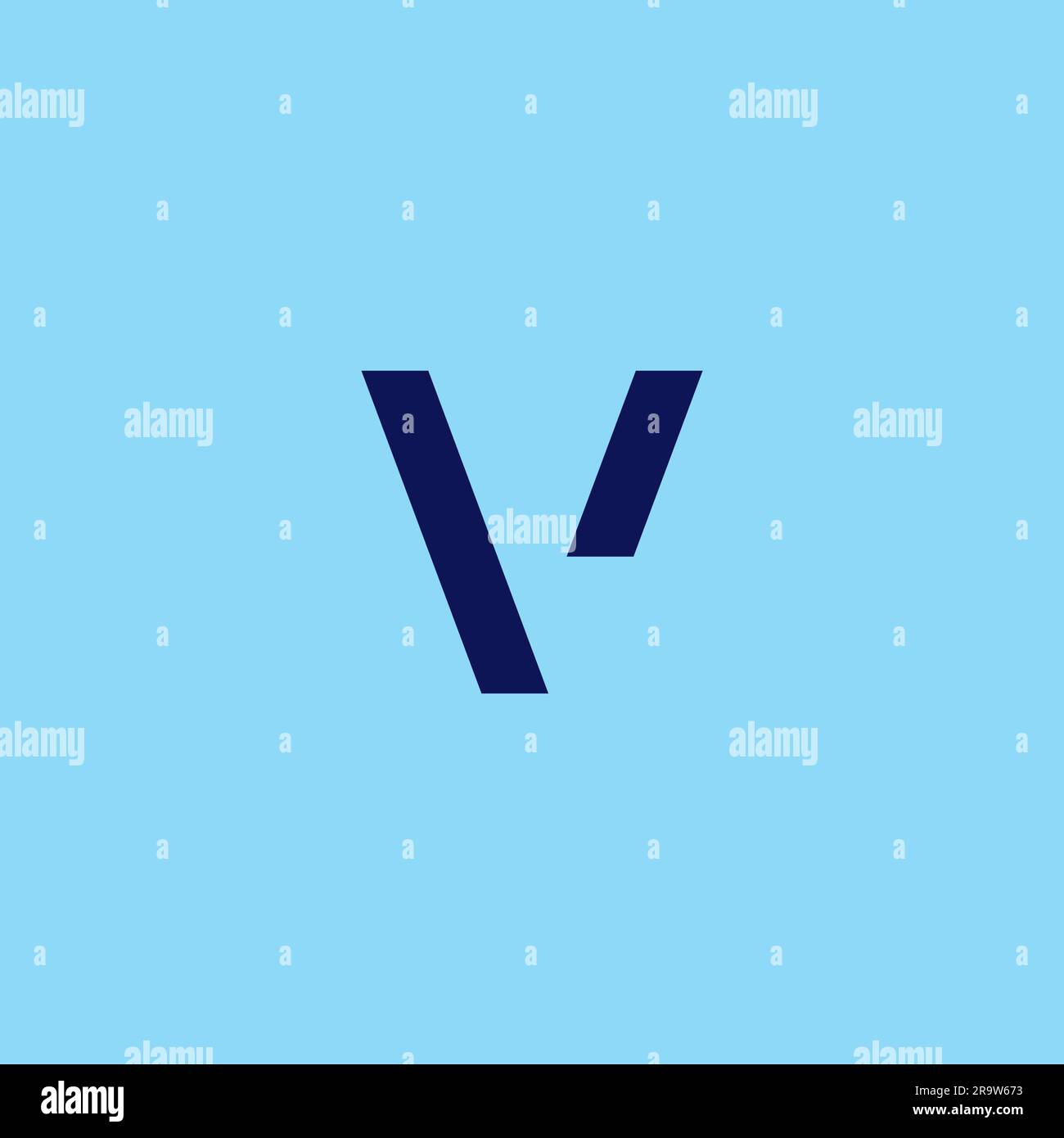 Minimalist letter V logo Design. V Initial Icon Stock Vector Image ...