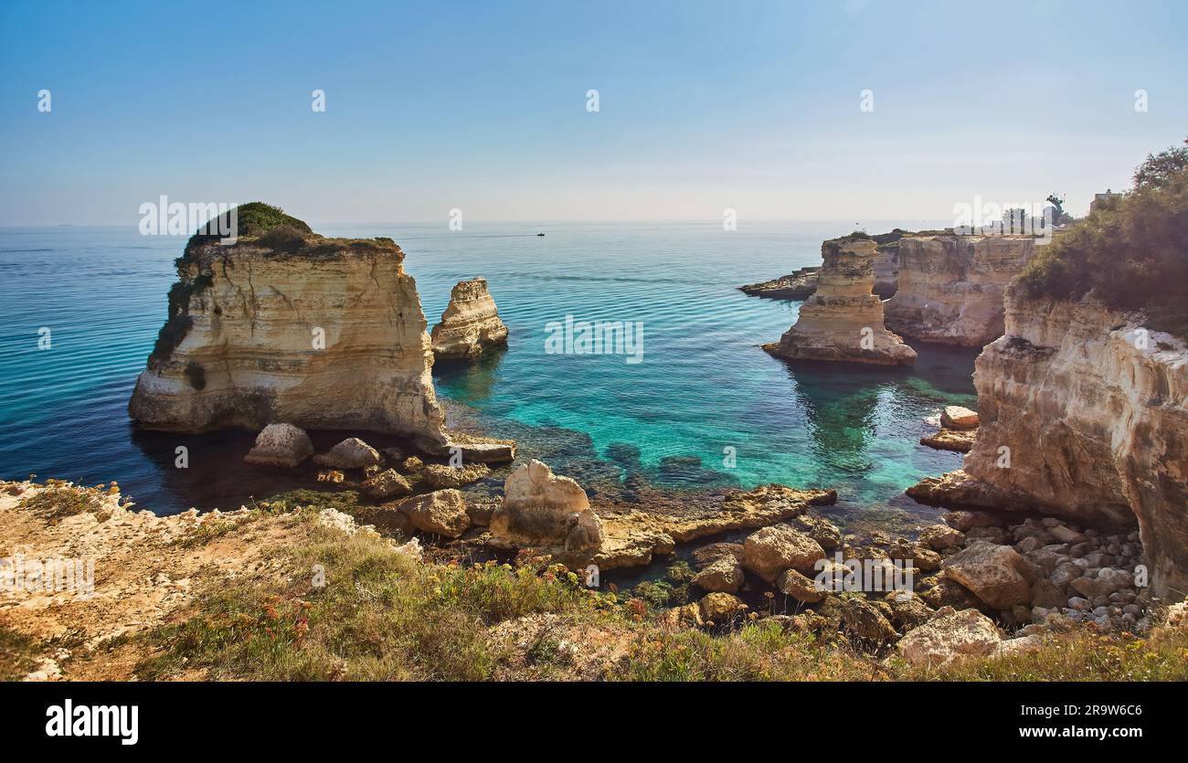 Spectacular summer view of popular tourist attraction - Torre Sant ...