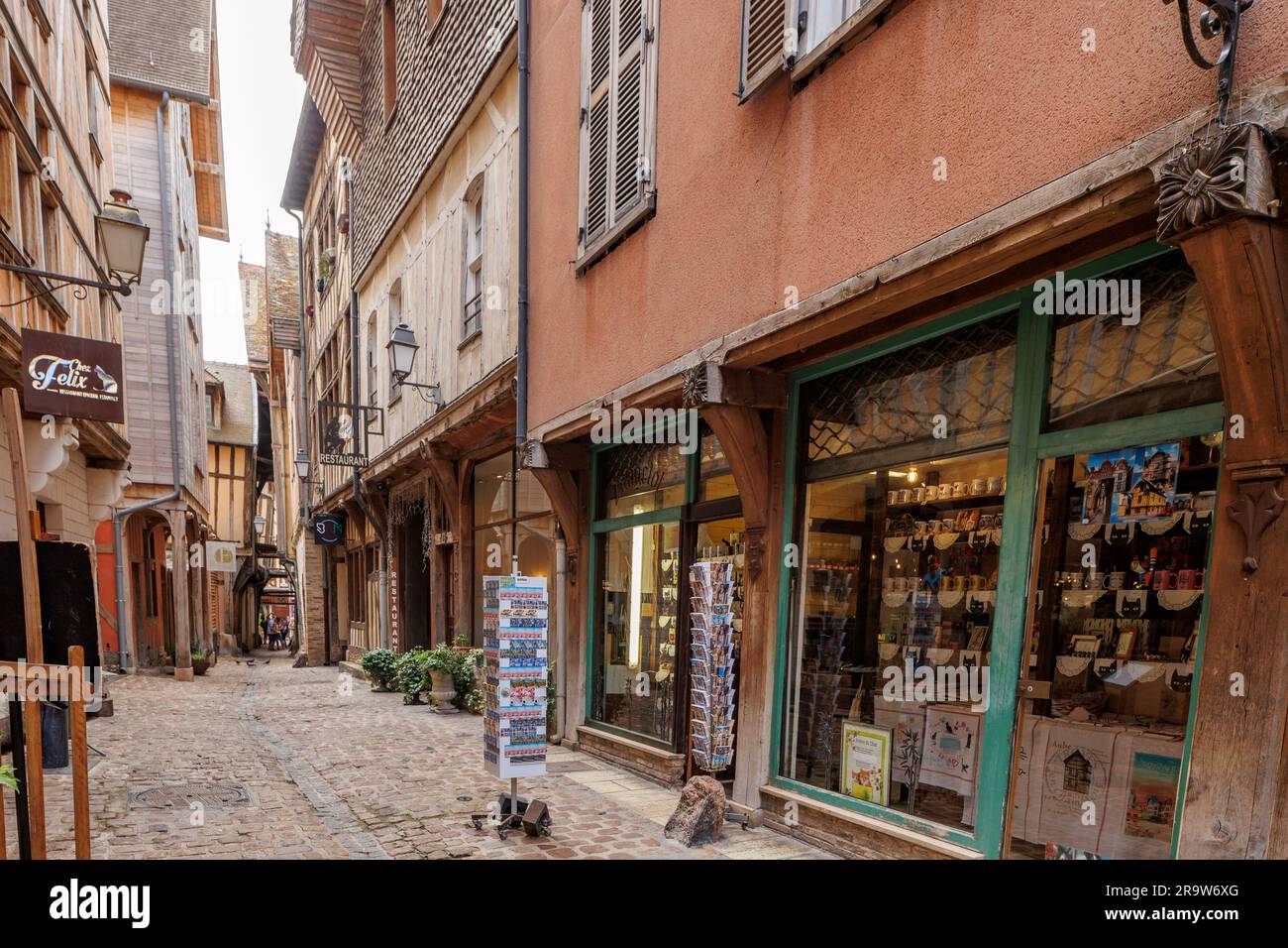 Traditional half timbered houses Troyes Aube France Stock Photo - Alamy