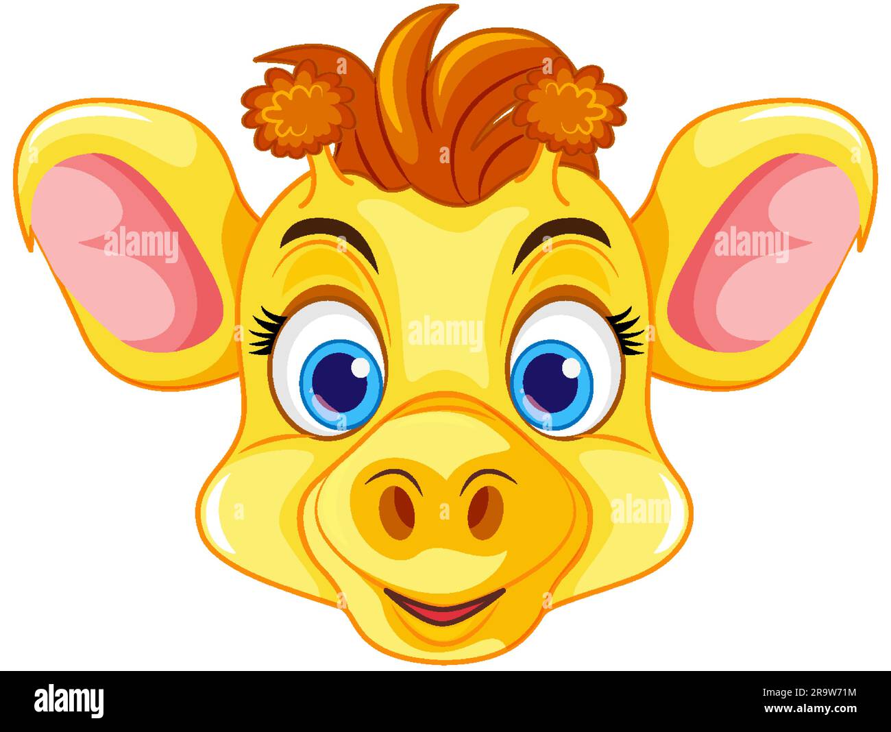 Giraffe Cartoon Character Vector illustration Stock Vector Image & Art ...