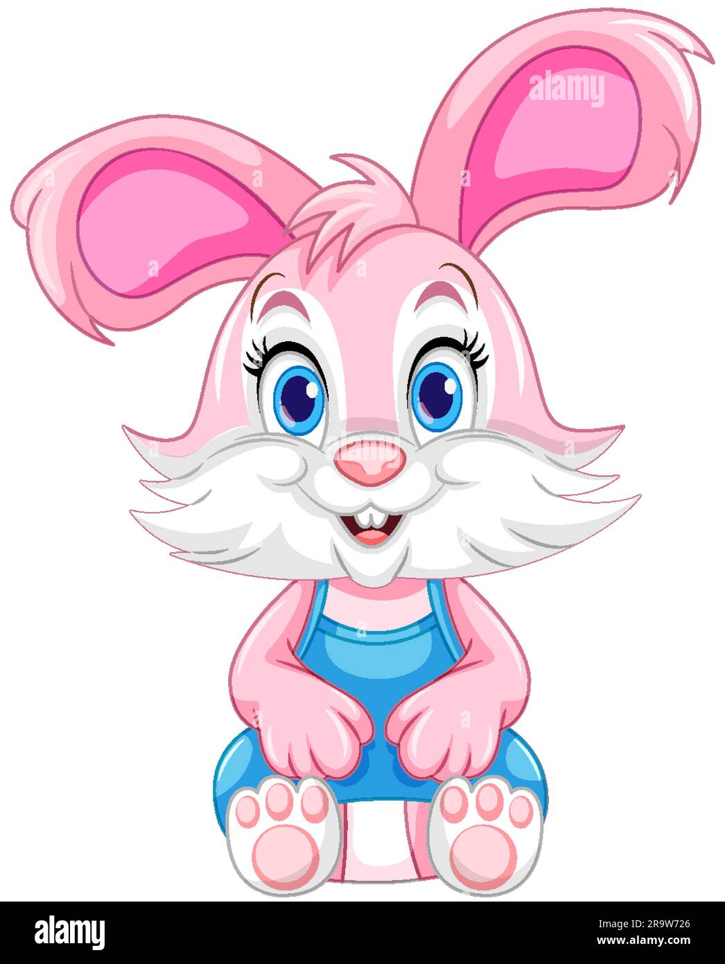 Cute Rabbit Cartoon Character Vector illustration Stock Vector Image ...