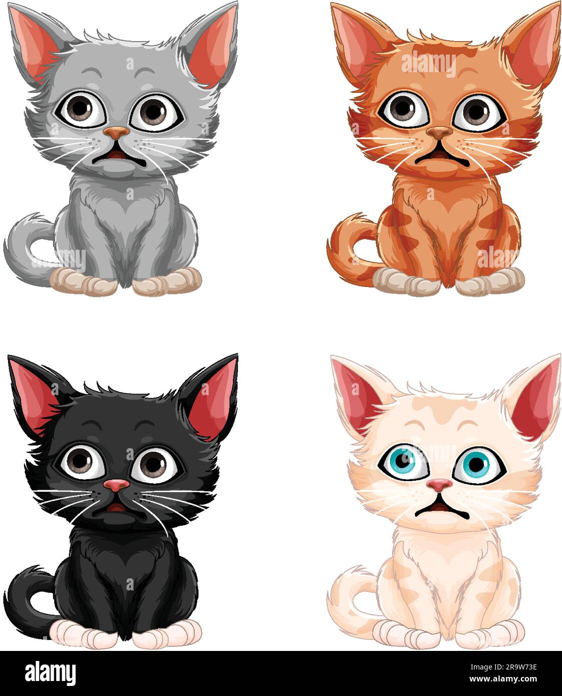 Cute cat cartoon character illustration Stock Vector Image & Art - Alamy