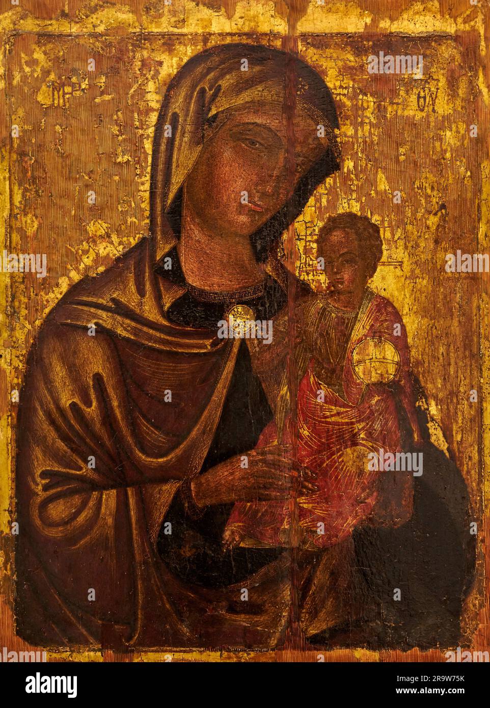 Madonna col Bambino - tempera su tavola - pittore cretese veneziano del ...