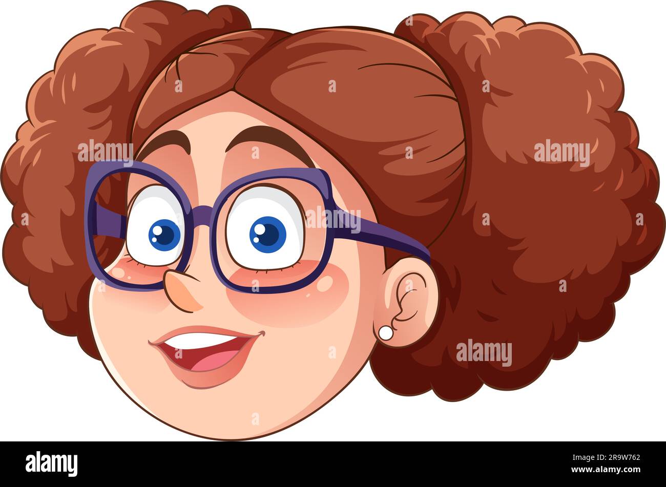 Cartoon Character Girl Head