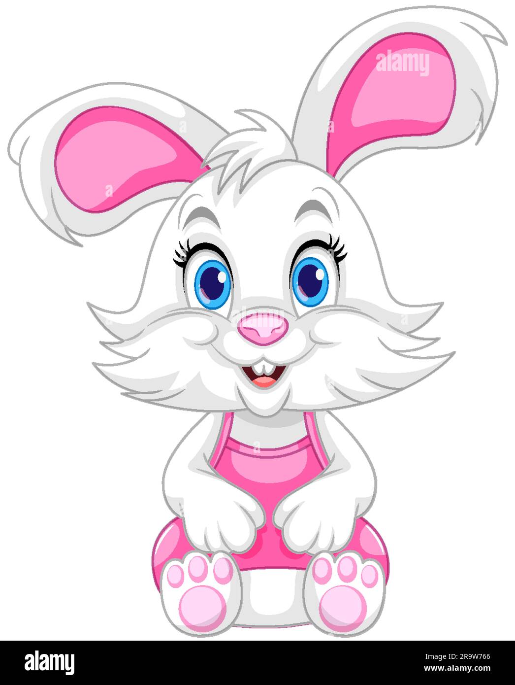 Cute Rabbit Cartoon Character Vector illustration Stock Vector Image ...