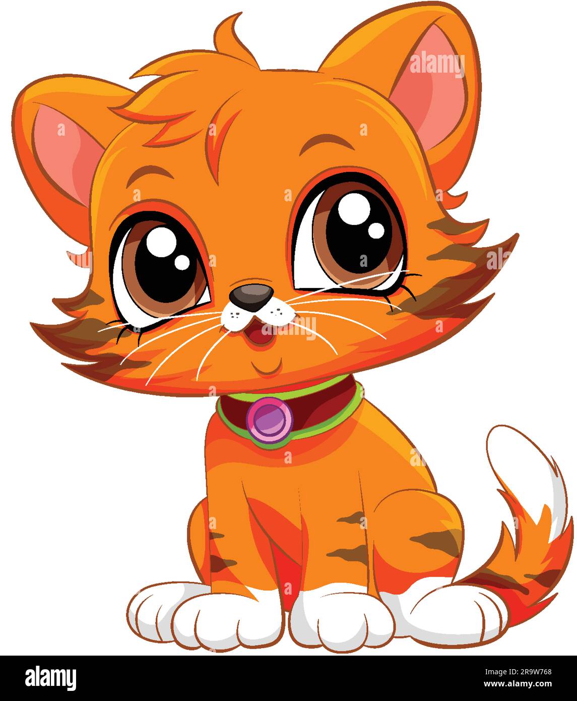 Adorable Cat Cartoon Character illustration Stock Vector Image & Art ...
