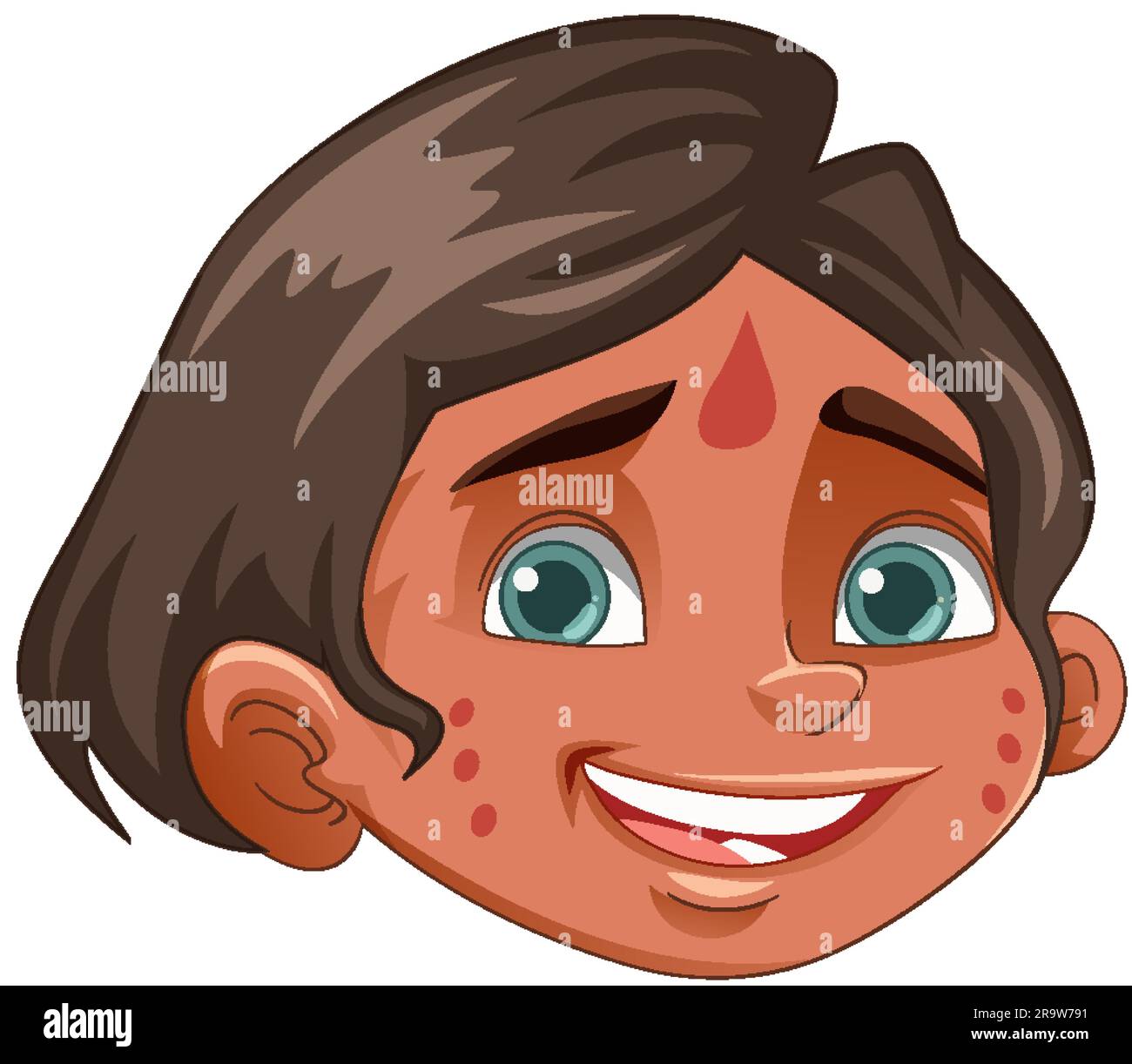 Indigenous people head cartoon illustration Stock Vector Image & Art ...