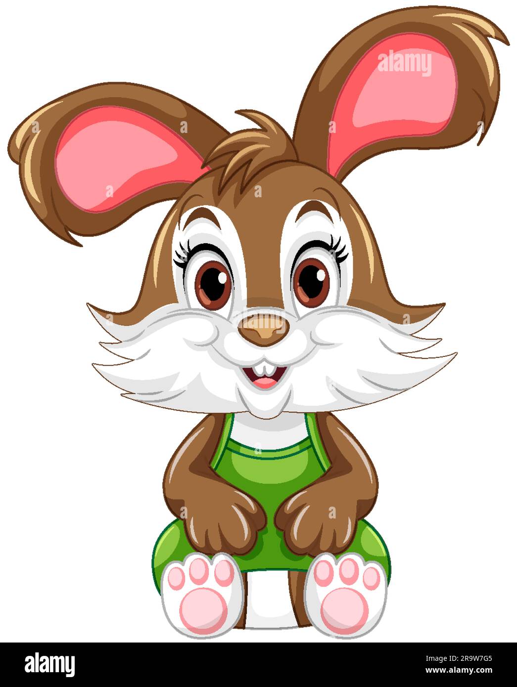 Cute Rabbit Cartoon Character Vector illustration Stock Vector Image ...